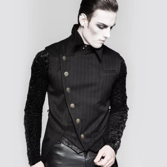 Punk Rave | Jackets & Coats | Punk Rave Mephisto Pinstripe Suit Style ...